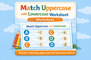 Match Uppercase With Lowercase Worksheet PDF Download
