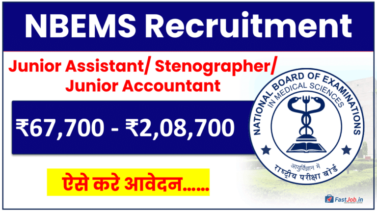 NBEMS Recruitment 2026 Apply Online